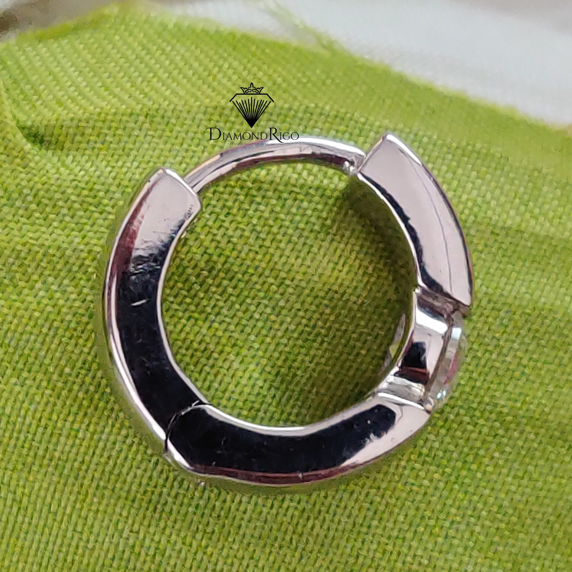 Open Bezel Dangle Drop Earring 2TCW Round Cut Bezel Earring | Etsy