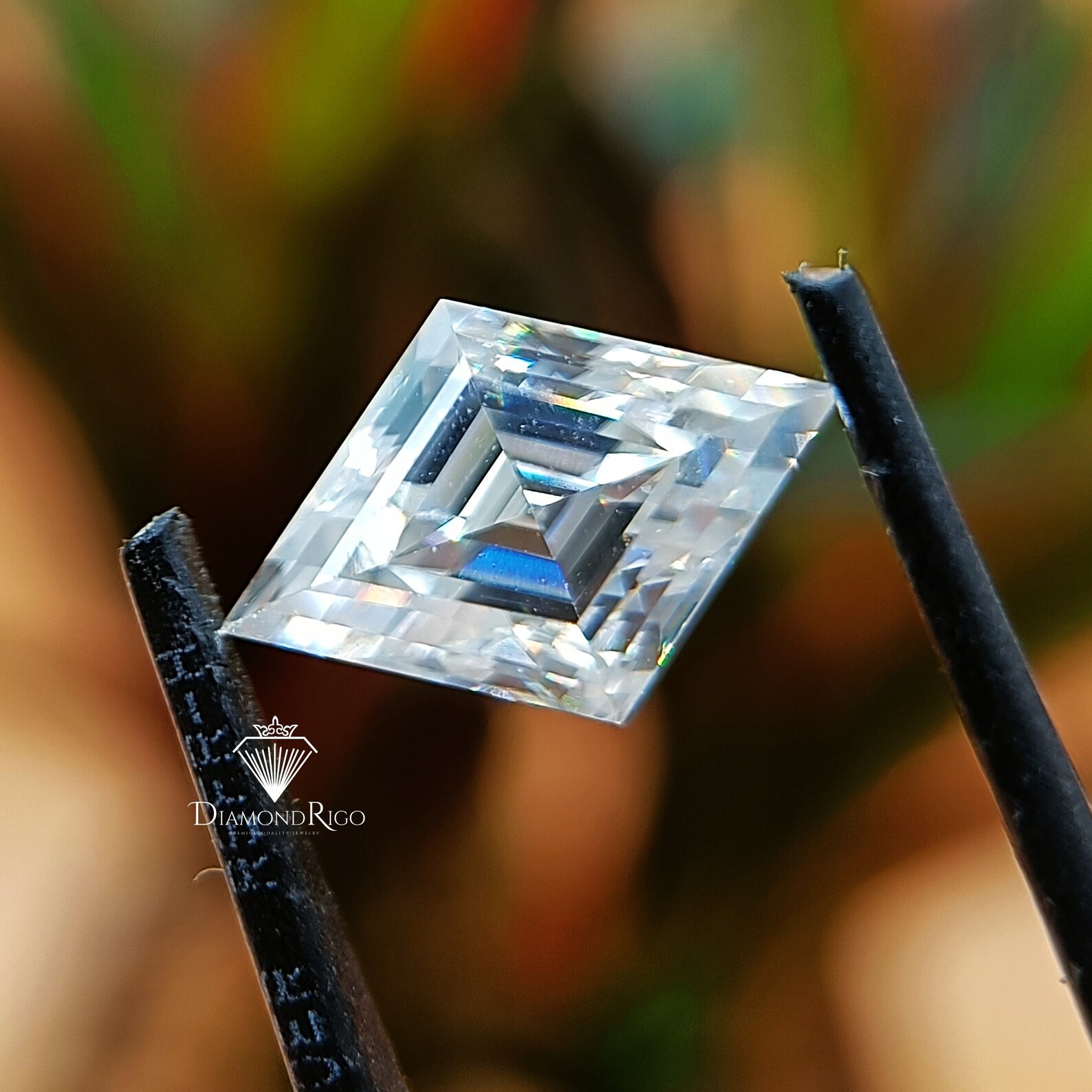 Lozenge Cut Loose Moissanite for Engagement Ring Fancy | Etsy