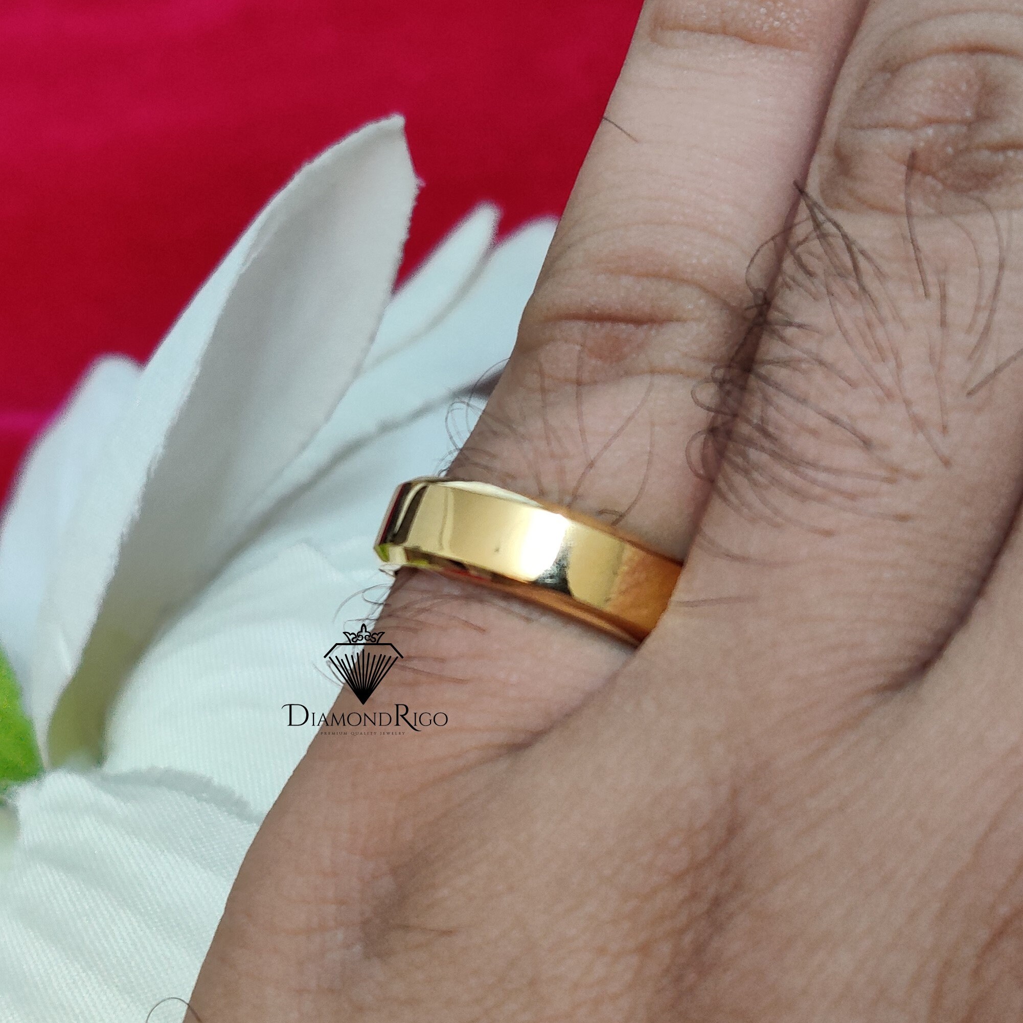 Bold Standard Fit Wedding Band Engagement Ring 14K Solid - Etsy Australia