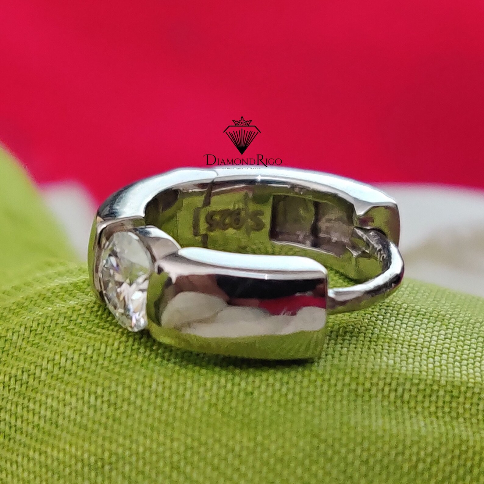 Open Bezel Dangle Drop Earring 2TCW Round Cut Bezel Earring | Etsy