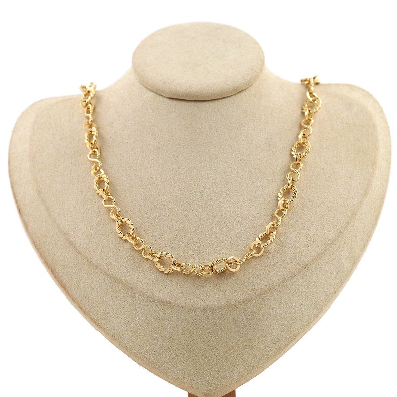 Chunky Gold Necklace - Etsy UK