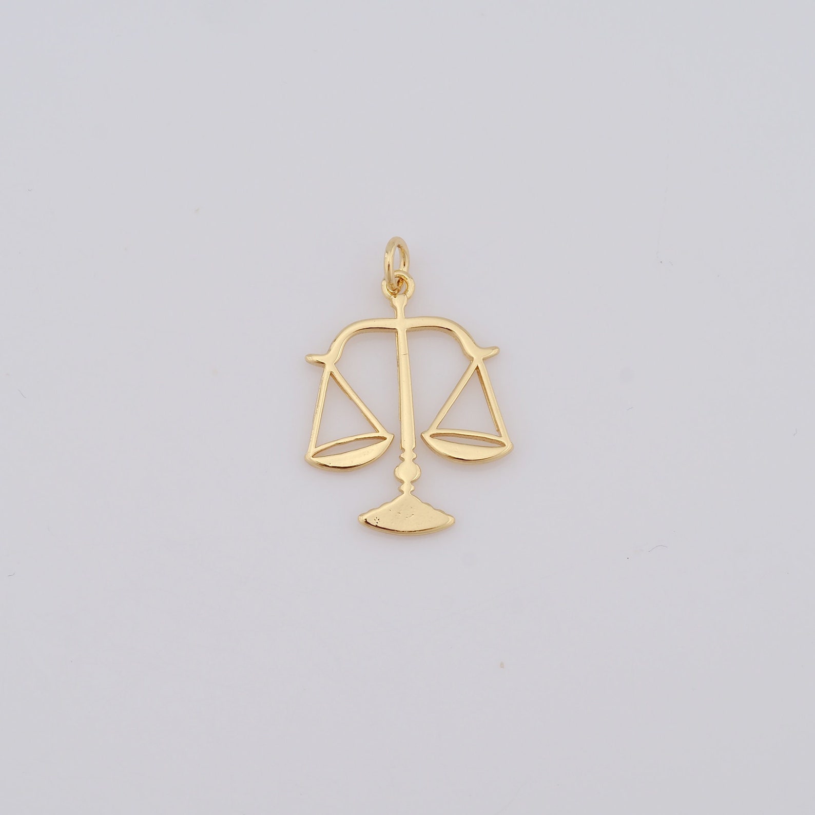 18K Gold Filled Balance Scale Pendant, Balance Charms, DIY Jewelry ...
