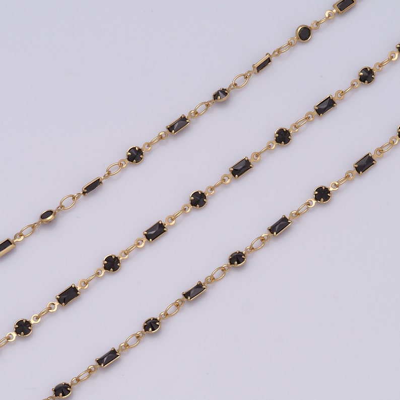 18K Gold Filled Beaded Chain, Micro Pavé CZ Round Chains, Square Chains ...