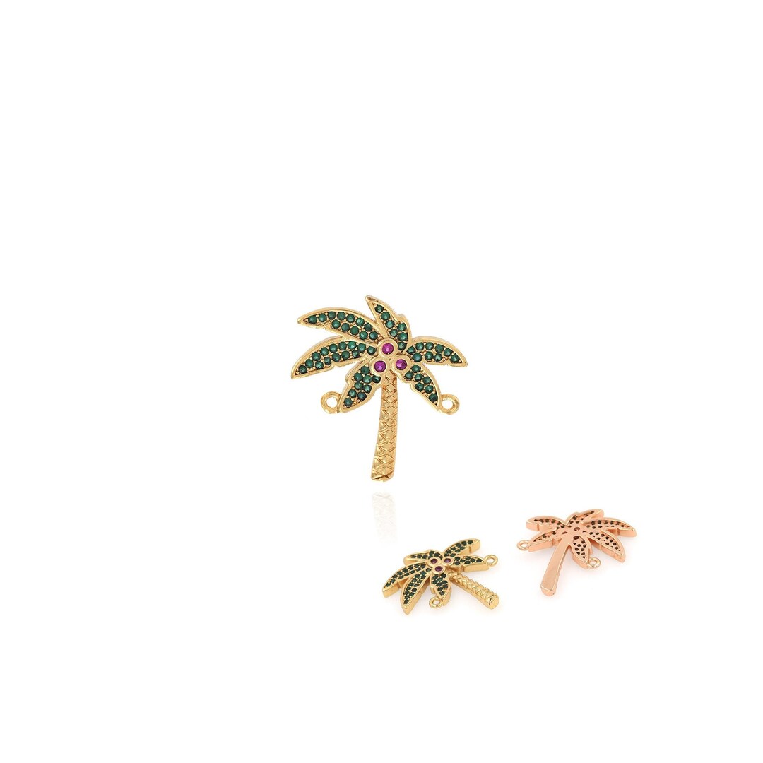 Tree Connector Palm Tree Connector 18K Gold Filled Plant - Etsy