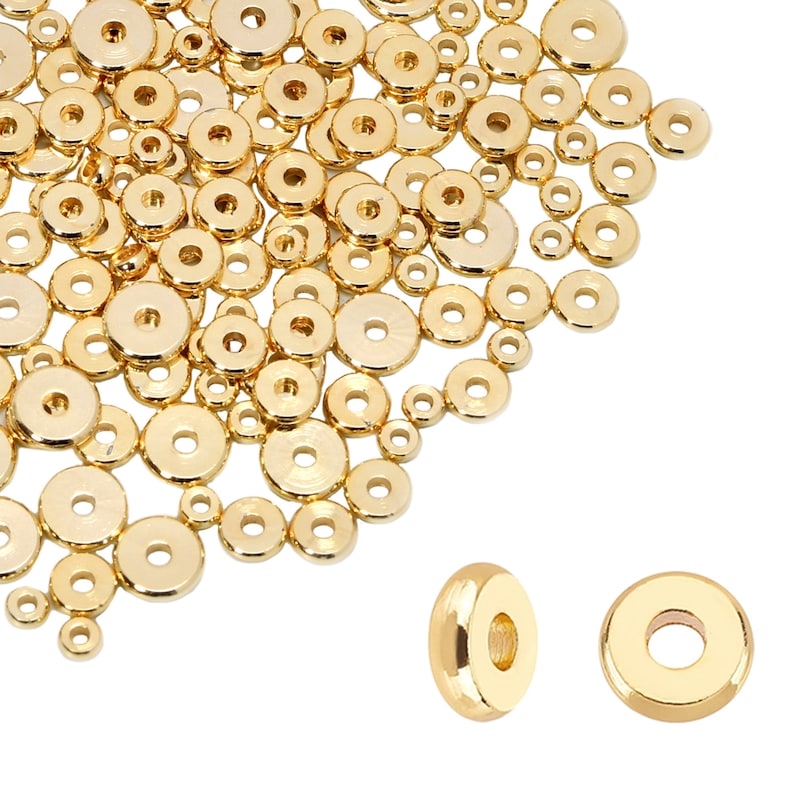 Flat Round Beads - Etsy