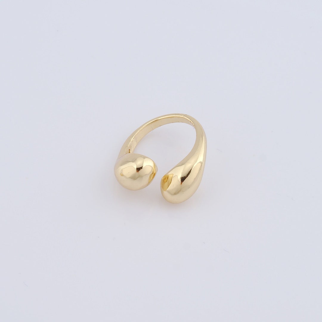 18K Gold Filled Embrace Ring, Open End Ring, Fashion Ring, Gift for Her ...