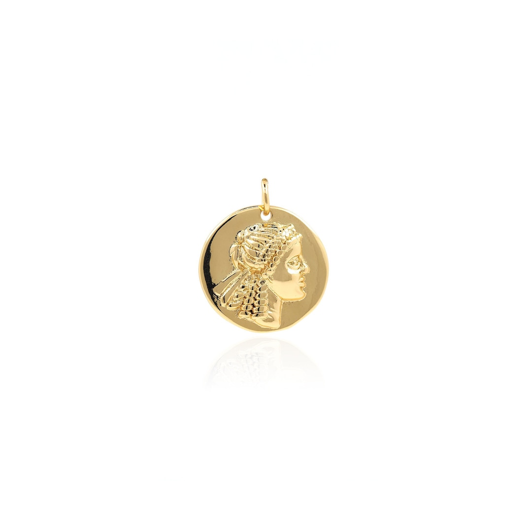 Coin Pendant 18K Gold Filled Coin Jewelry for Bracelet Necklace Jewelry ...