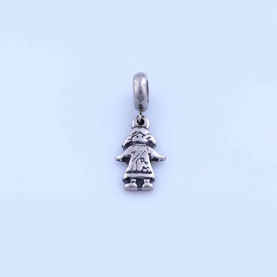 Stainless Steel Character Pendant,girl Charms, Stainless Steel Girl ...