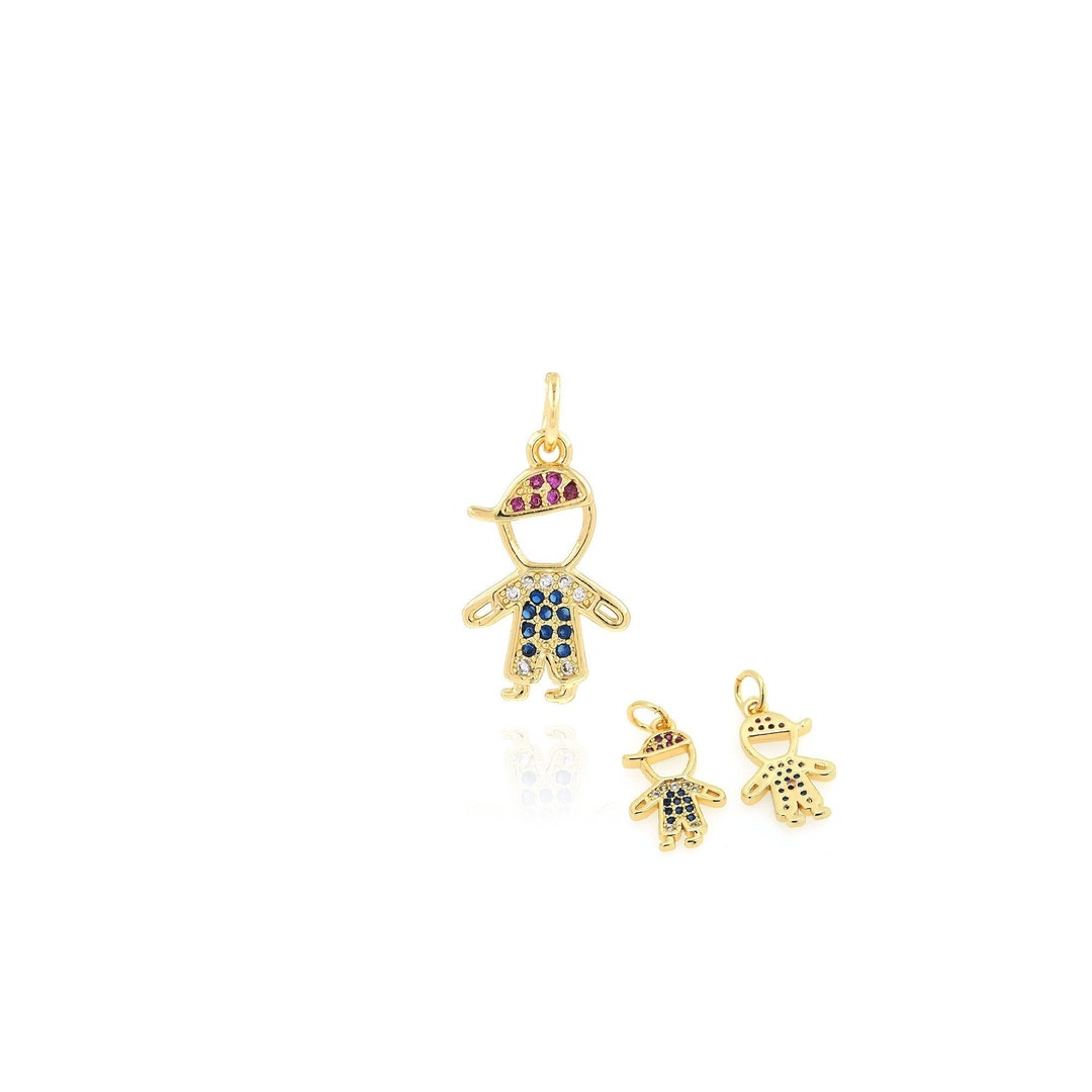 Adorable Little Boy Charm 18K Gold Filled Gift for Kids - Etsy