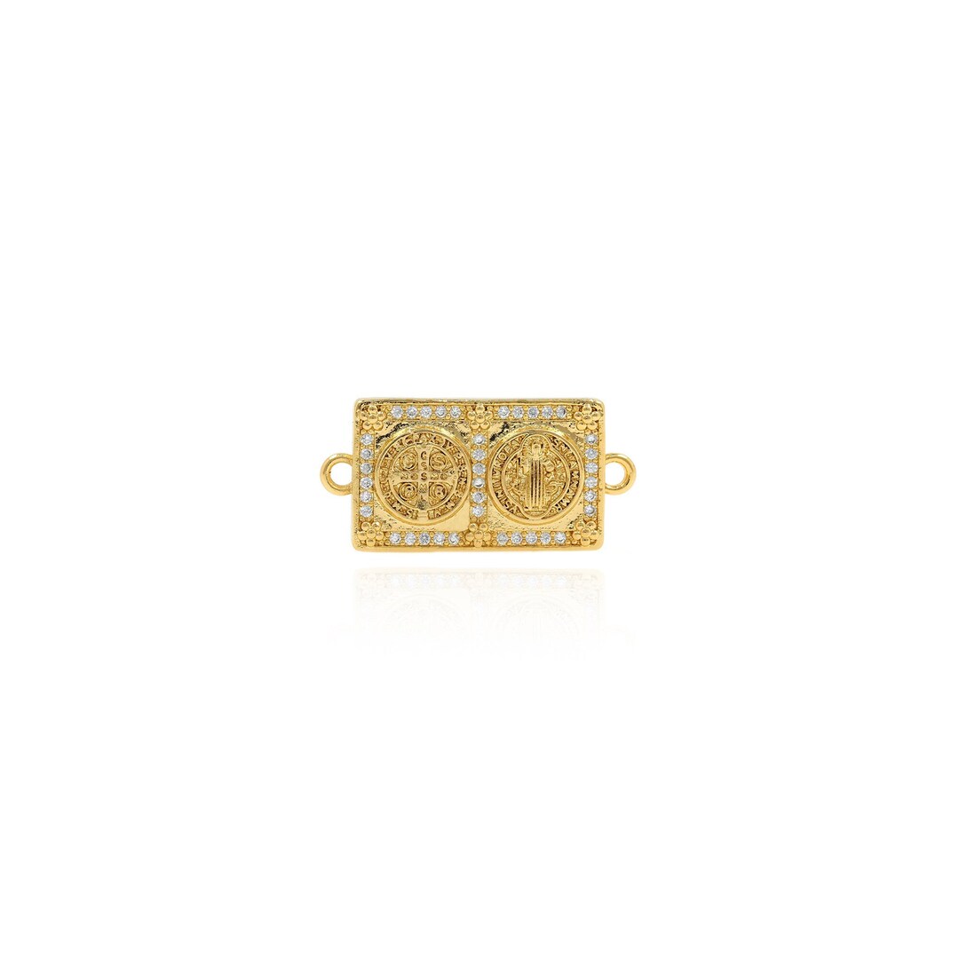 St Benedict Rectangular Connector Christian Jewelry Religious Faith ...