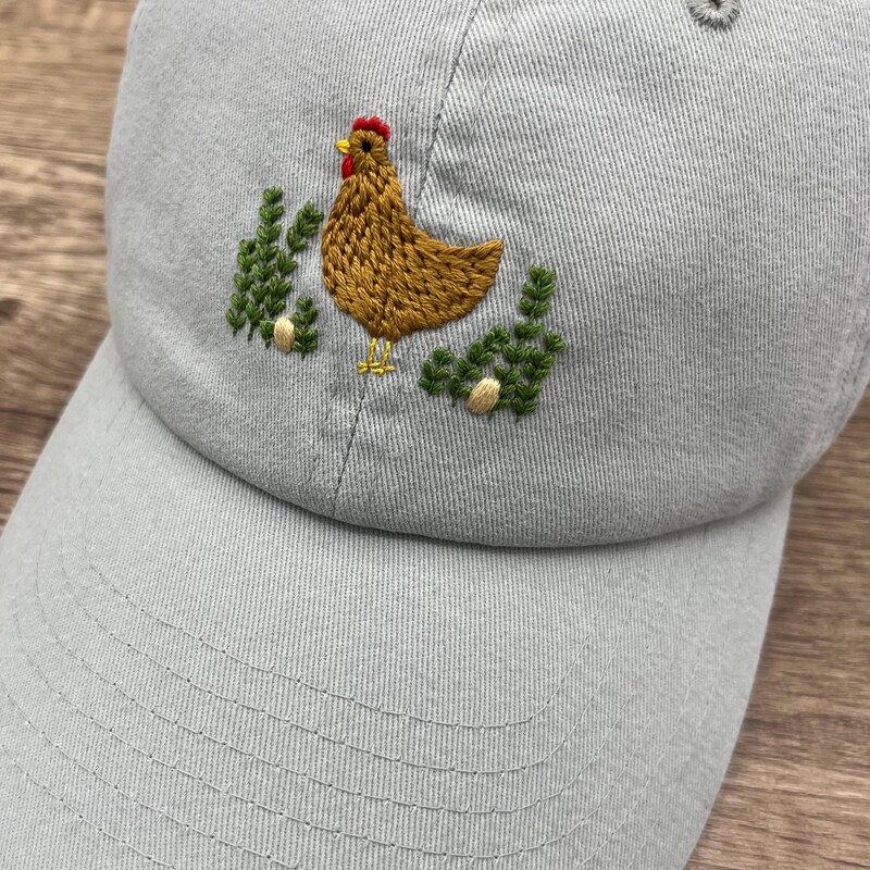 Embroidered Chicken - Etsy