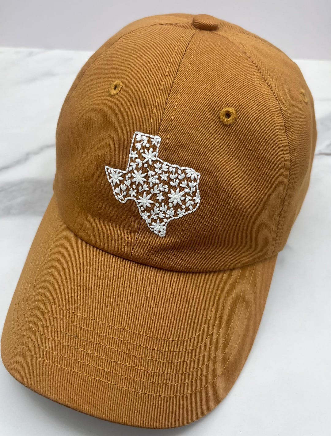 Hand Embroidered Texas Floral Olive Green Hat, Ready to Ship - Etsy