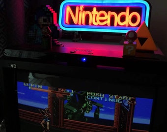 Nintendo Neon Light - Etsy