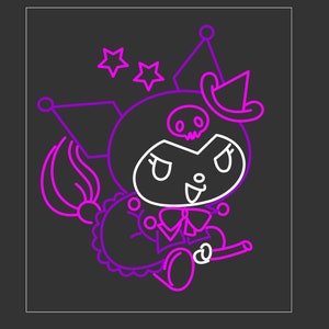 Kuromi Neon Sign Sanrio Kuromi Neon Sign Girl Game Room | Etsy Canada