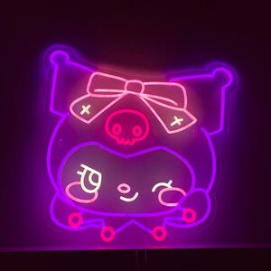 Kuromi Neon Sign Sanrio Kuromi Neon Sign Girl Game Room | Etsy Canada