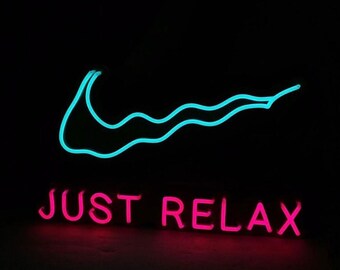 Relax Neon Sign - Etsy