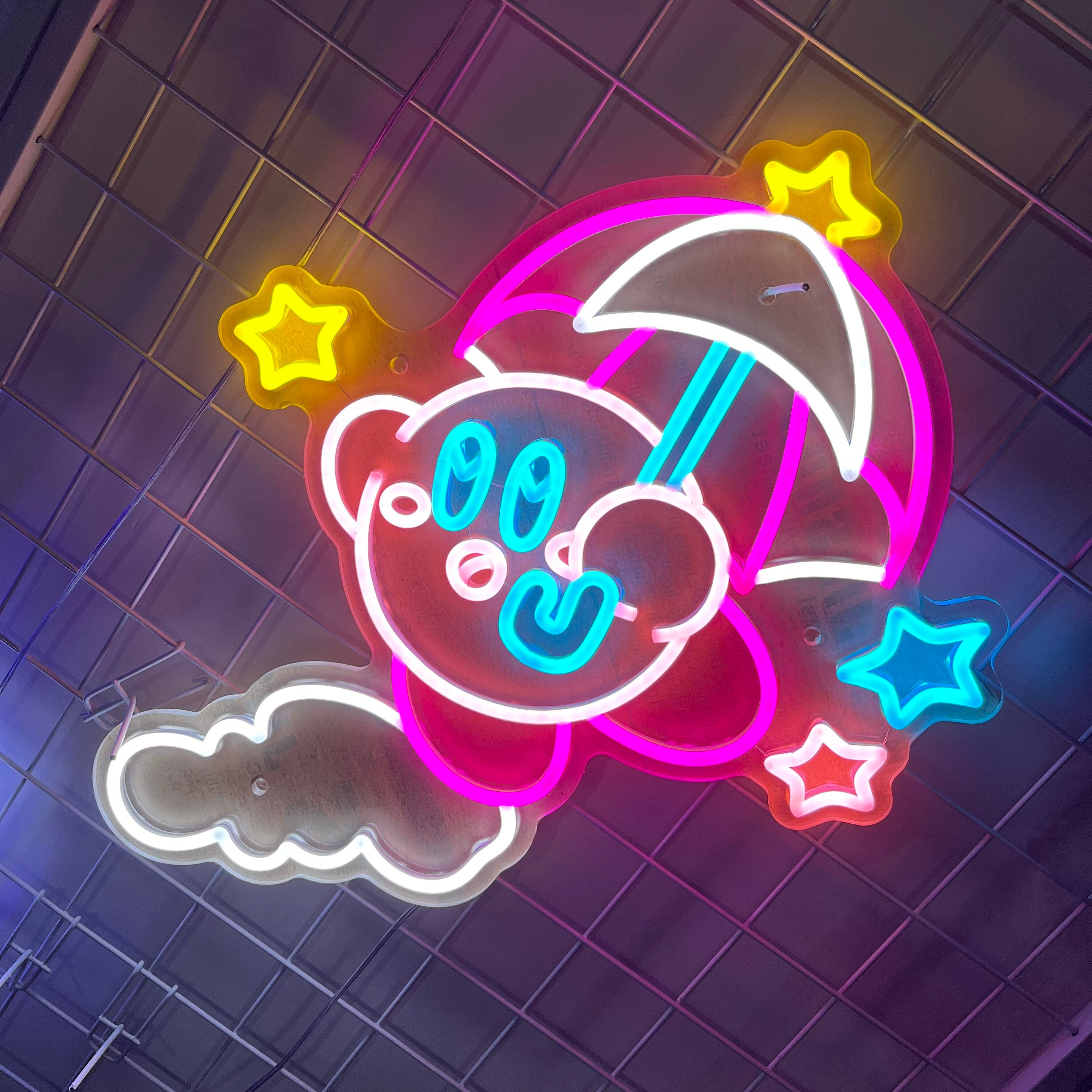Kirby Neon Sign Kirby Decor Custom Kirby Neon Sign Gamer - Etsy
