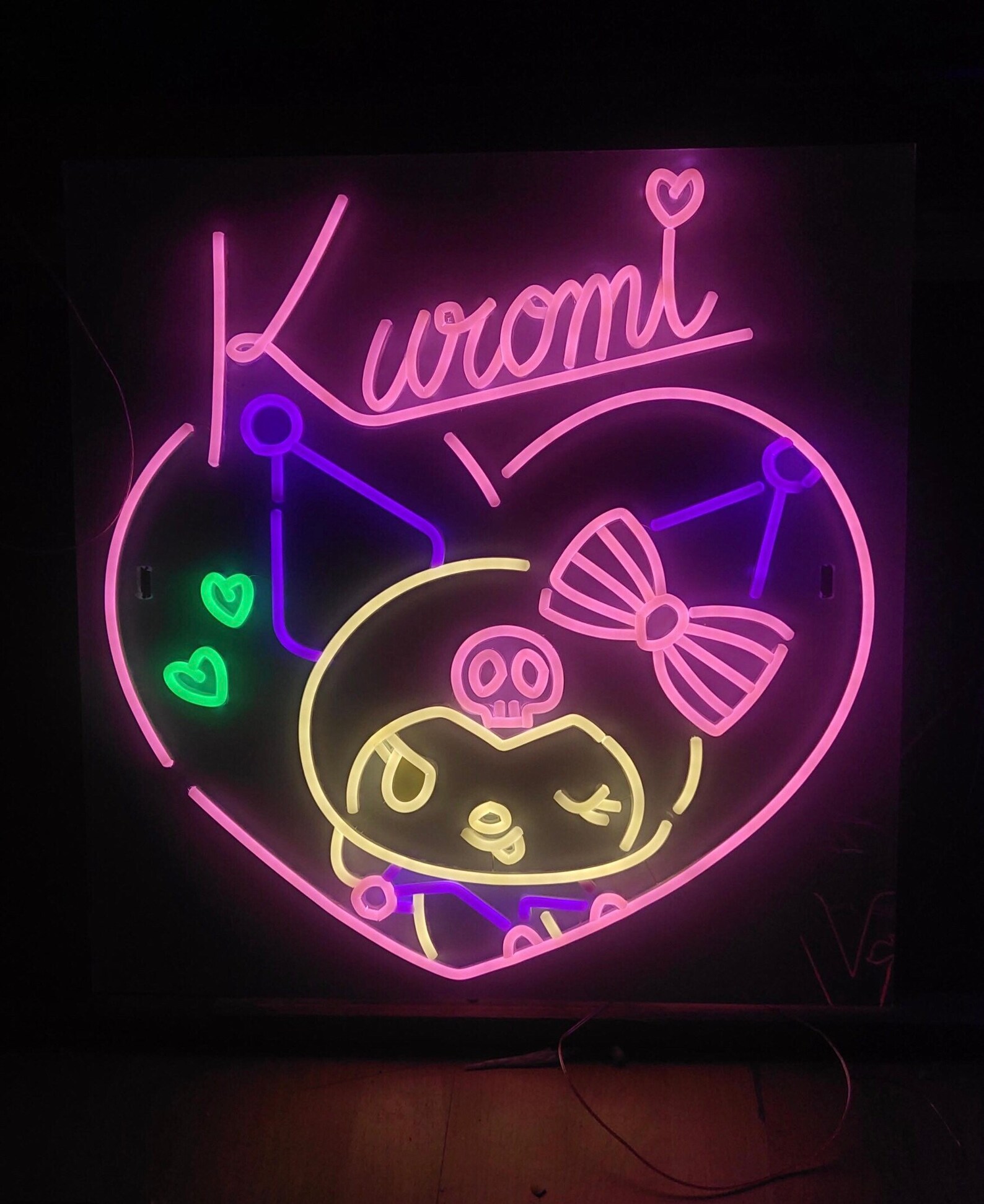 Kuromi Neon Sign Sanrio Kuromi Neon Sign Girl Game Room | Etsy Canada