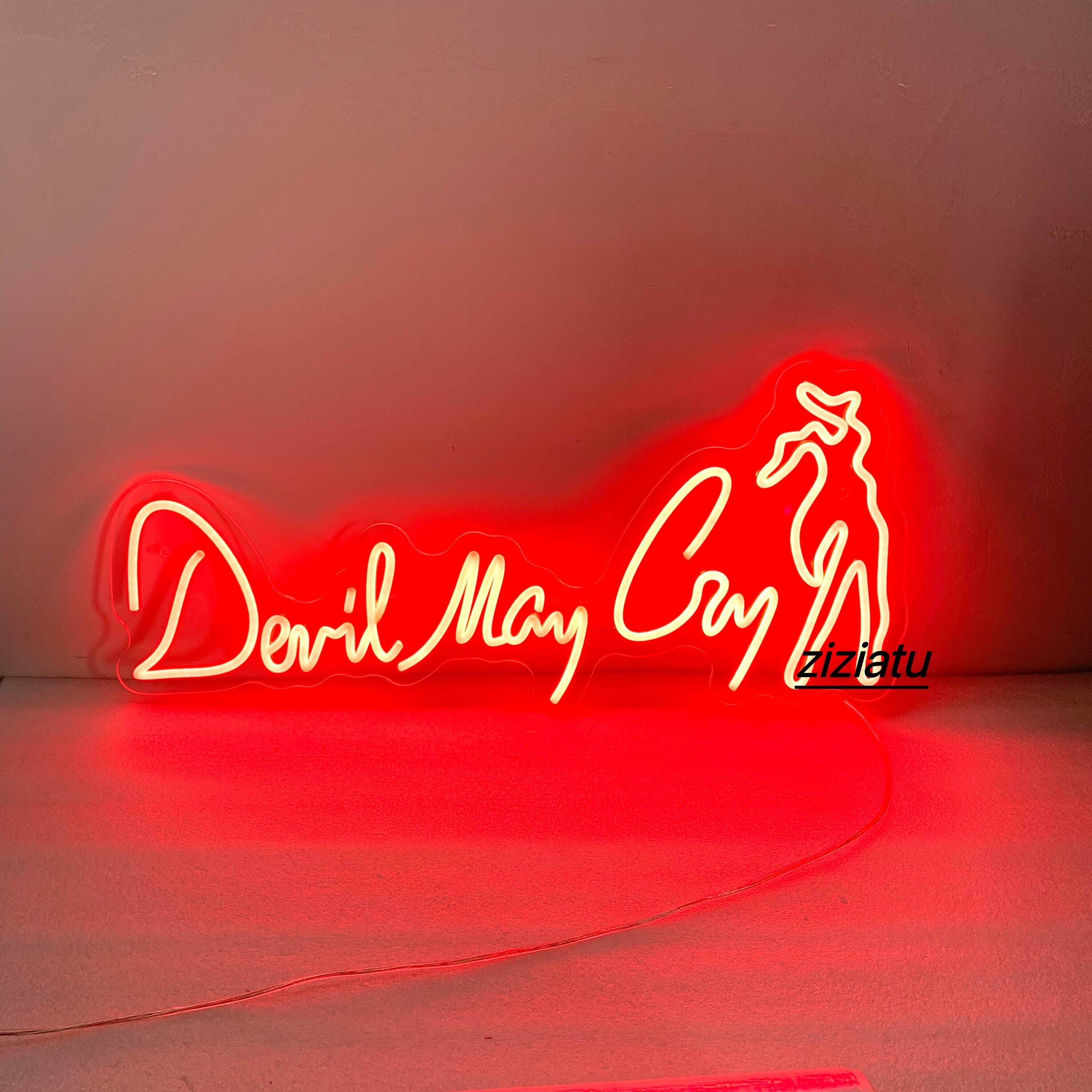 Señal de neón Devil May Cry DMC Sign Neon DMC Wall Art - Etsy México