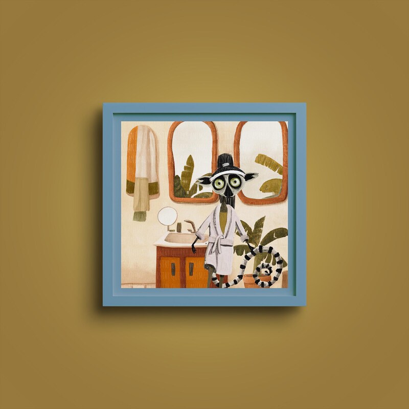 Lemur Print - Etsy