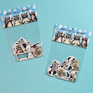 Raccoon Sticker Pack 20 Matte Vinyl Stickers - Etsy