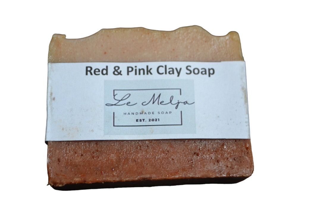 Red & Pink Clay Soap - Etsy