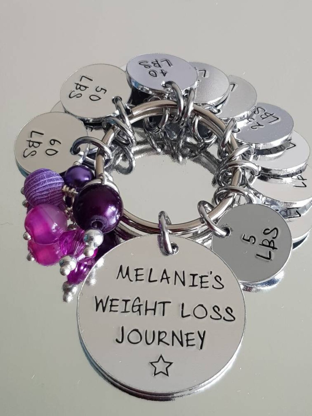 My Weight Loss Journey Keyring. Weight Loss Incentive - Etsy