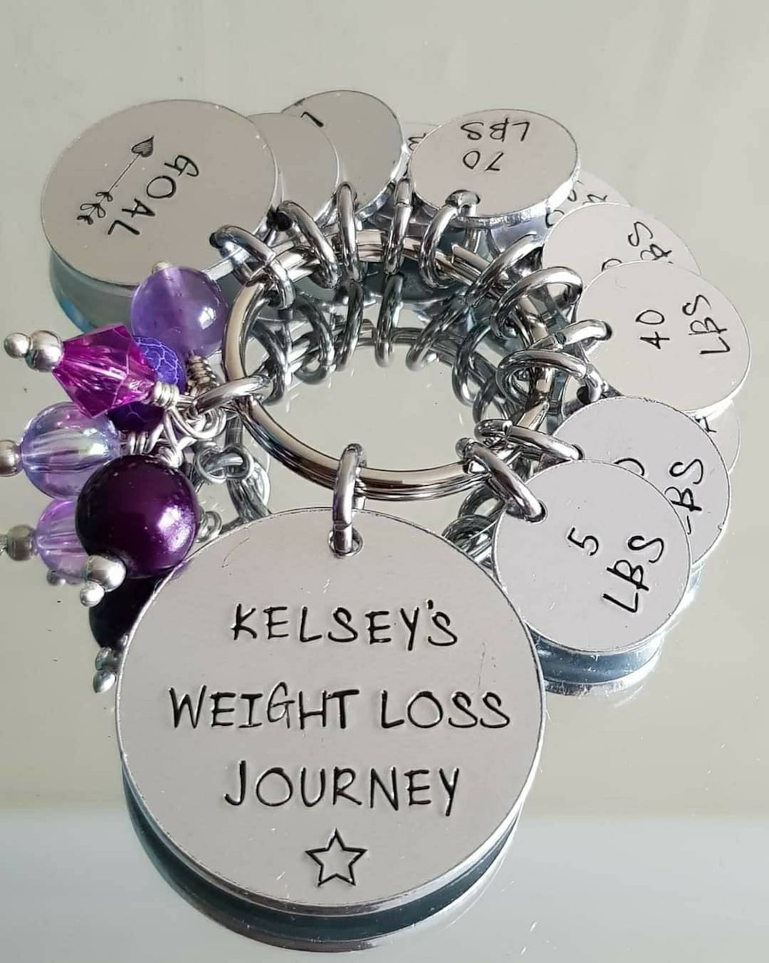 My Weight Loss Journey Keyring. Weight Loss Incentive - Etsy