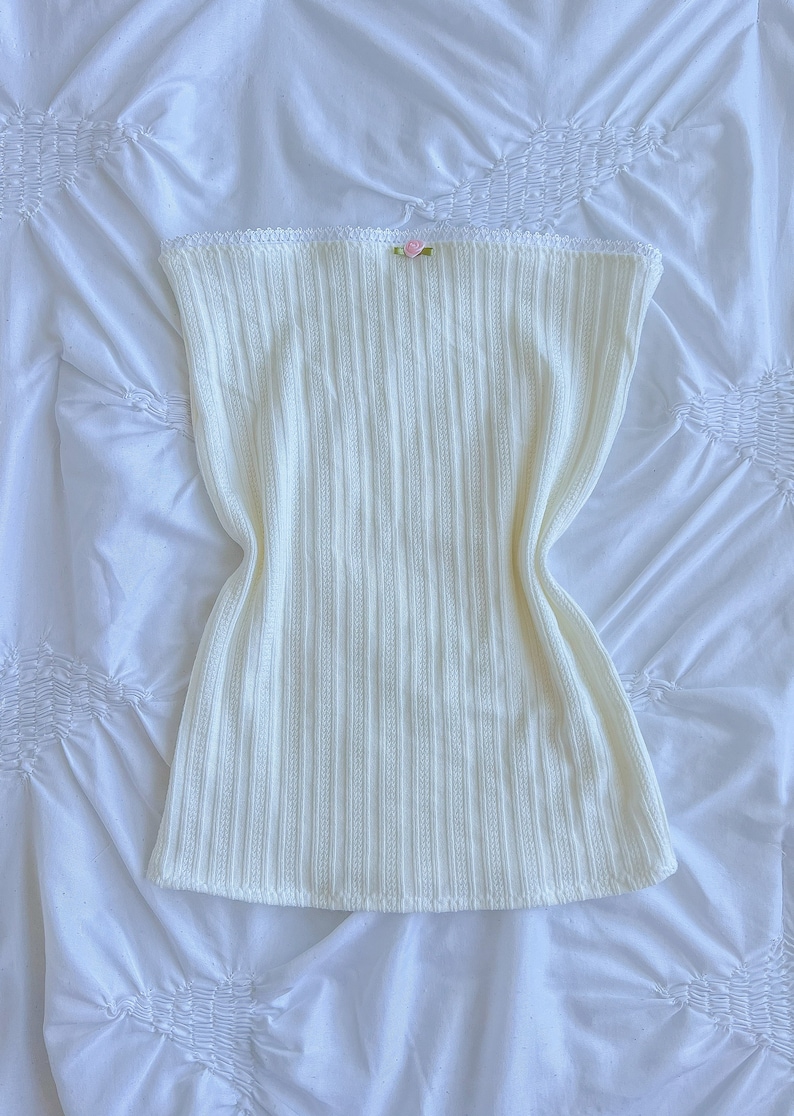 Handmade Pointelle Tank Top Dainty Knit Cami Top Angel Balletcore Y2k ...