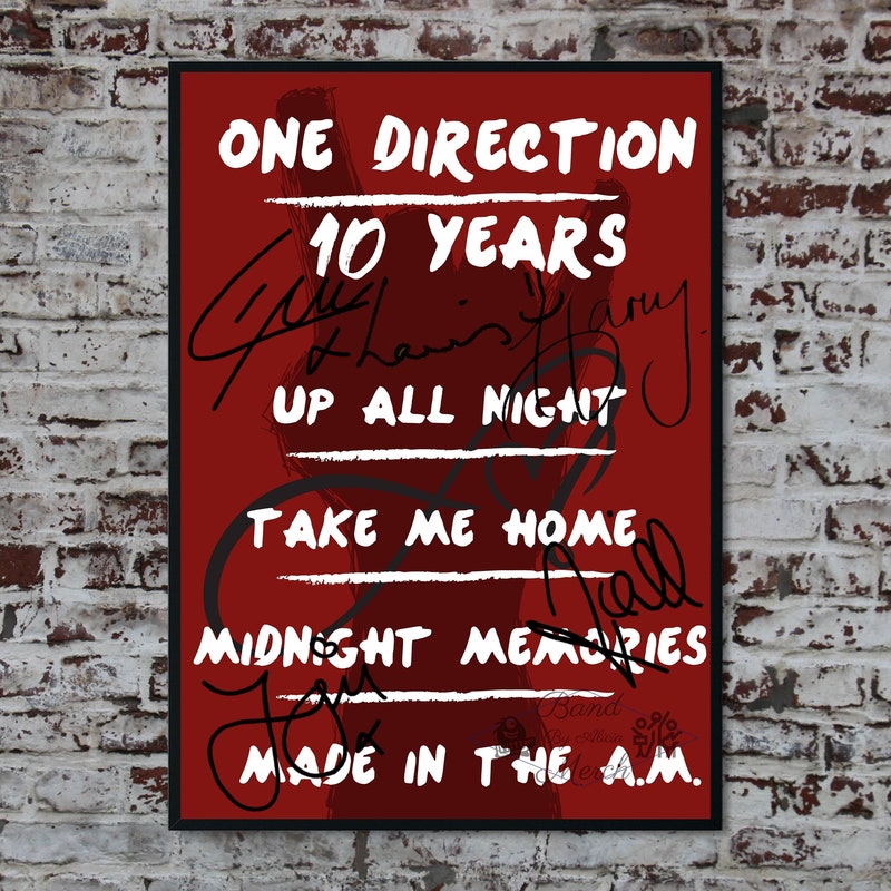 One Direction Room Decor - Etsy