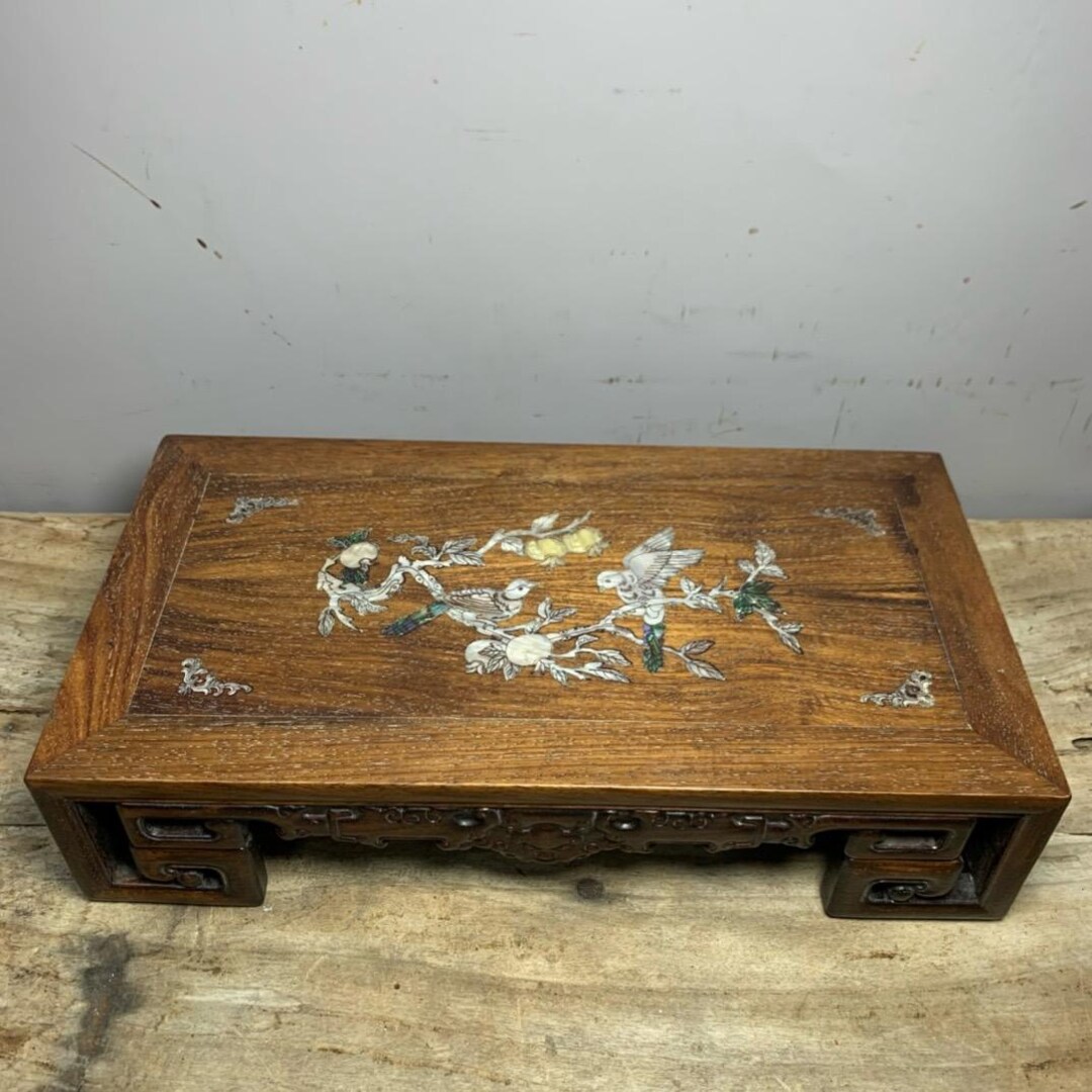 Pear Wood Inlaid Shell Kang Table - Etsy