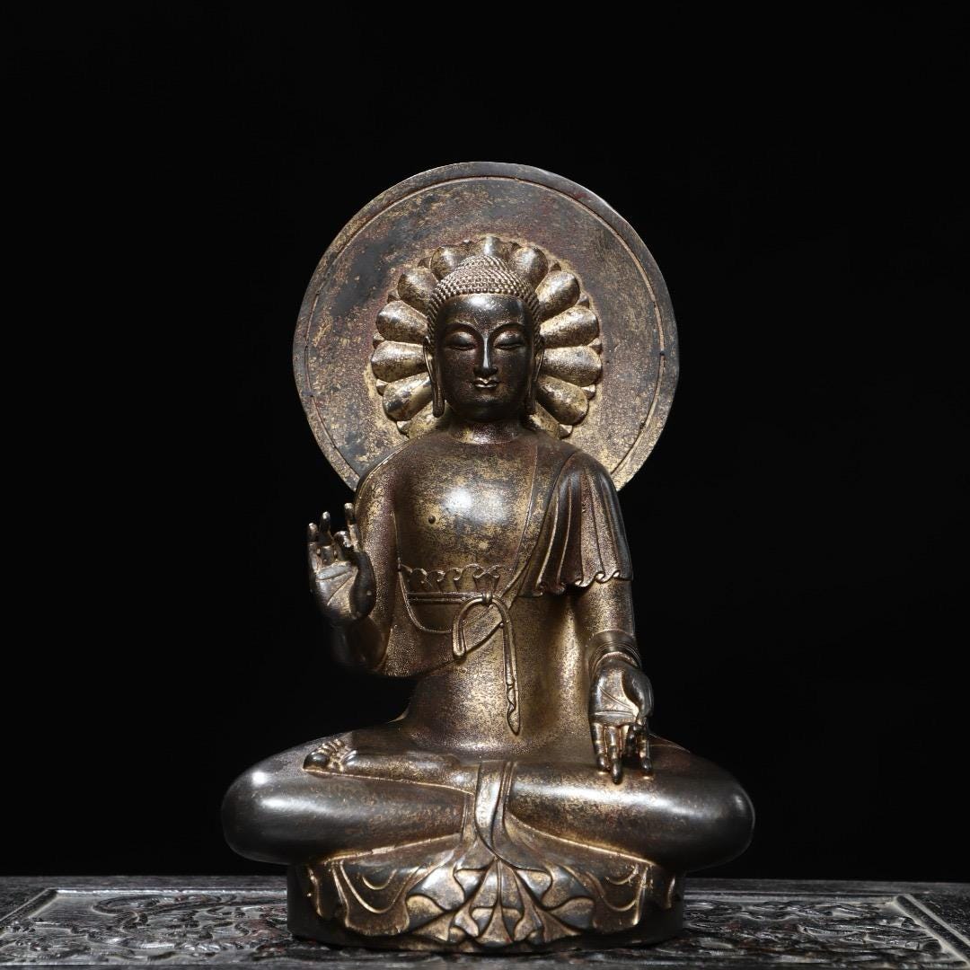 Pure Copper Northern Wei Buddha Statue - Etsy