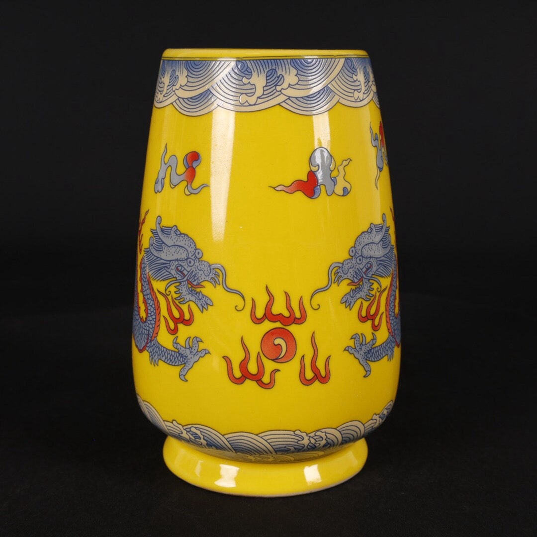 Chinese Antique Pink Dragon Pattern Little Futong - Etsy