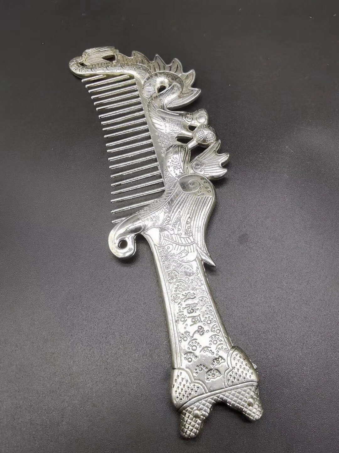 Chinese Antique Pure Copper Comb - Etsy