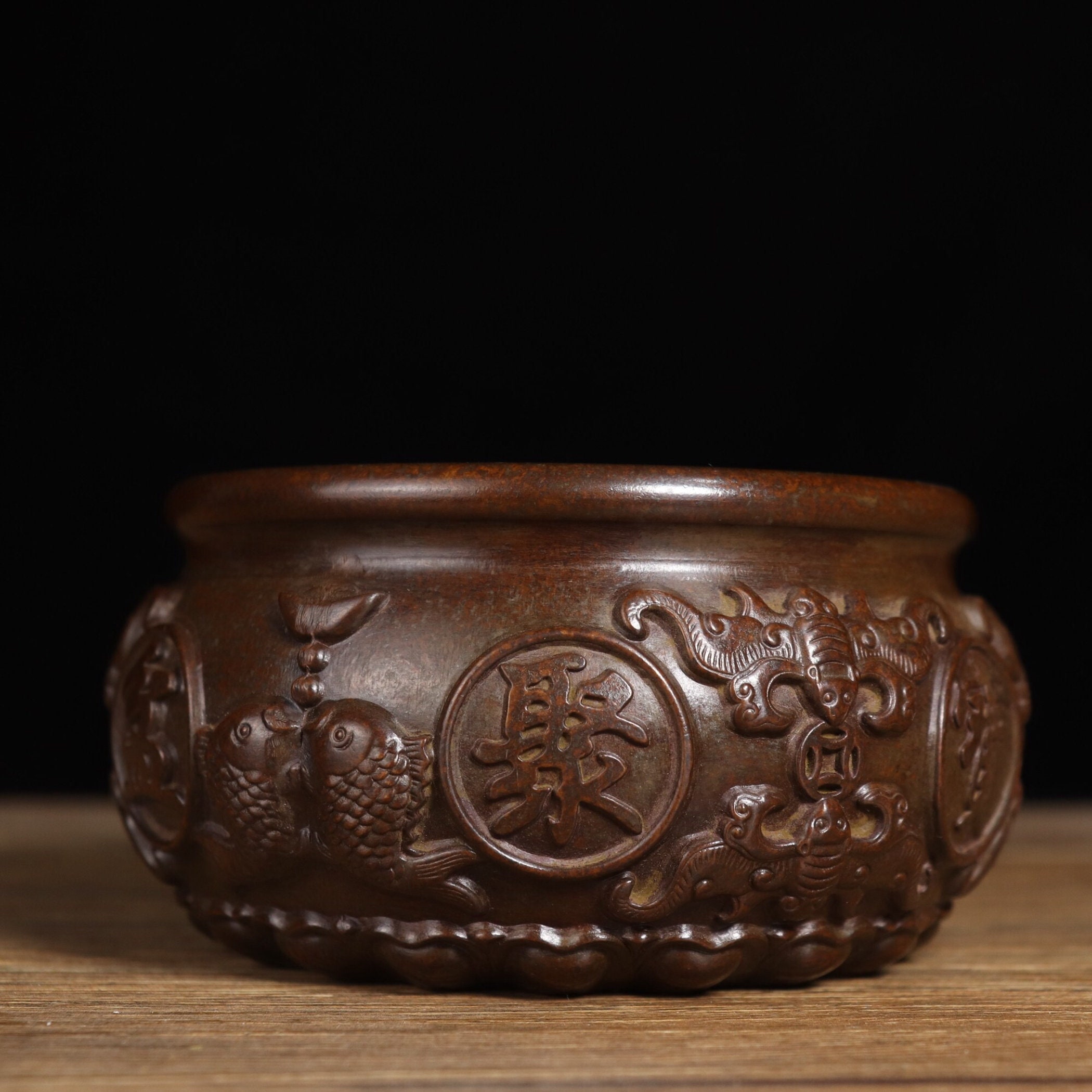 Collection of Chinese antique pure copper cornucopia | Etsy