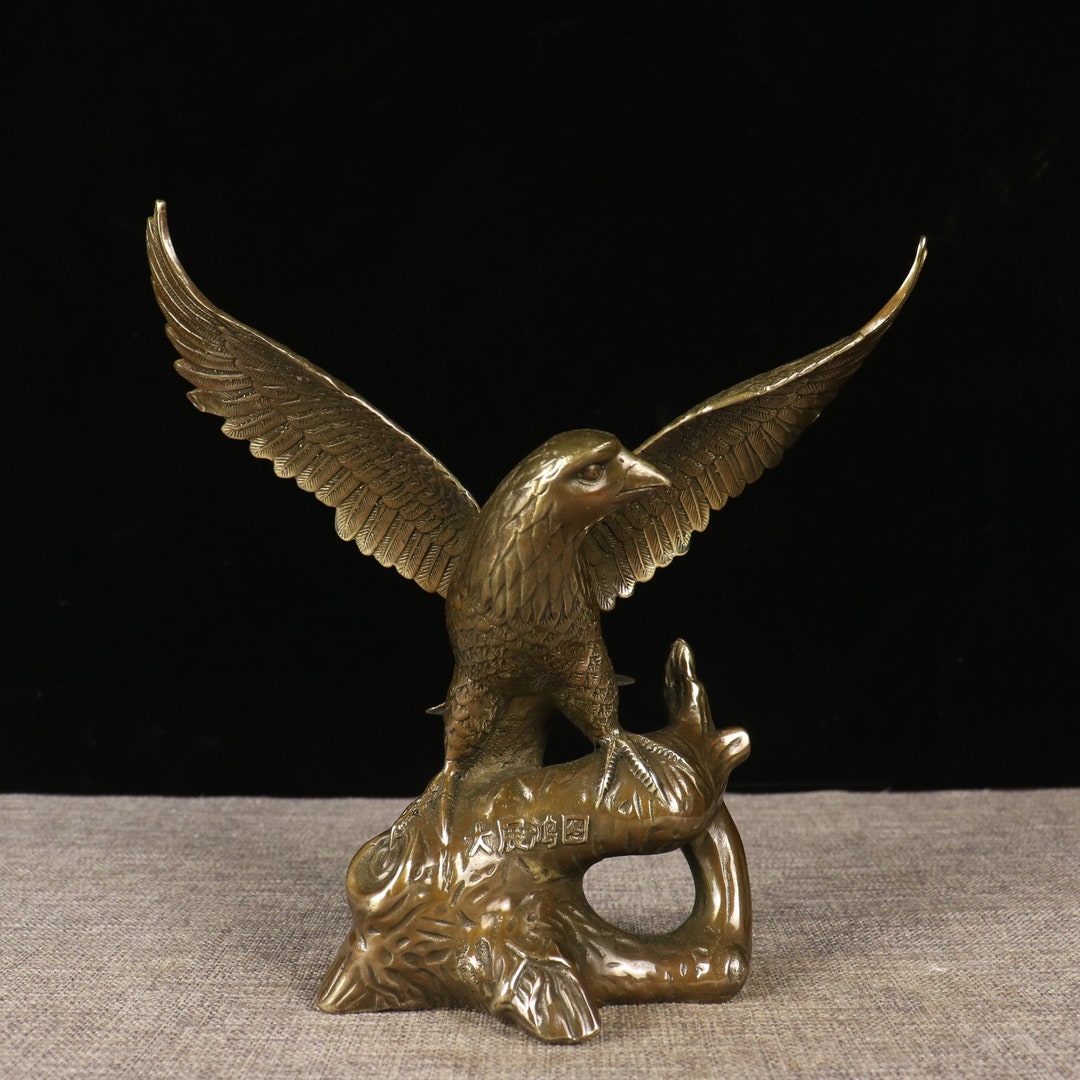 Chinese Antique Pure Copper Eagle - Etsy