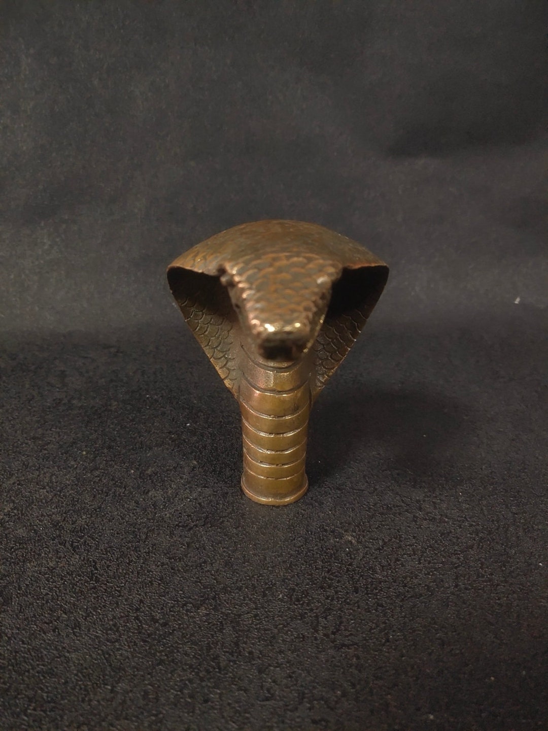 Chinese Antique Pure Copper Snake Cane Head - Etsy