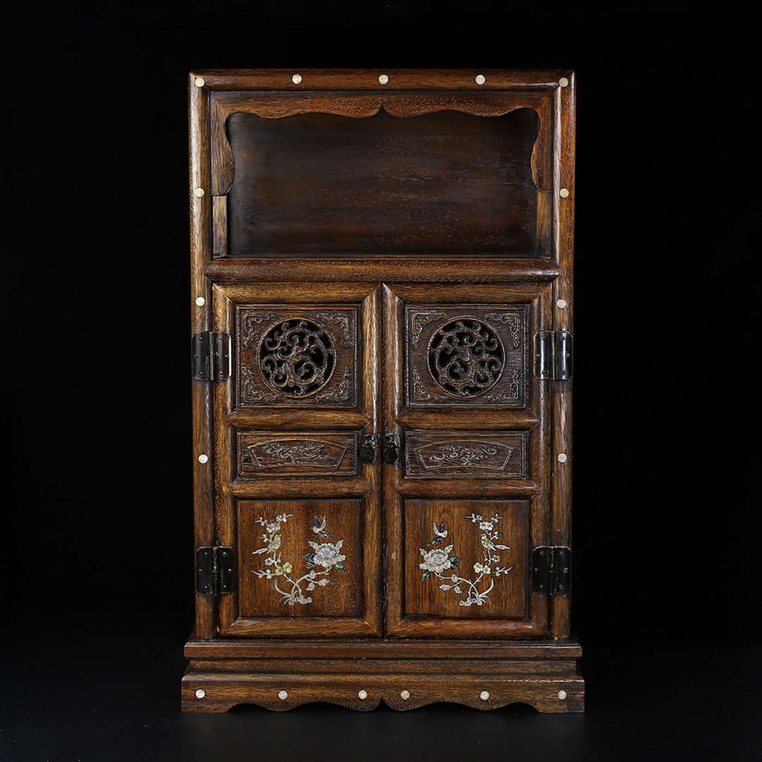Chinese Antique Rosewood Storage Cabinet - Etsy