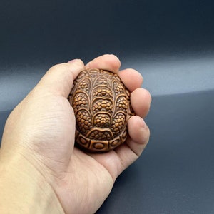 Chinese Antique Wooden Carved Turtle Shell - Etsy