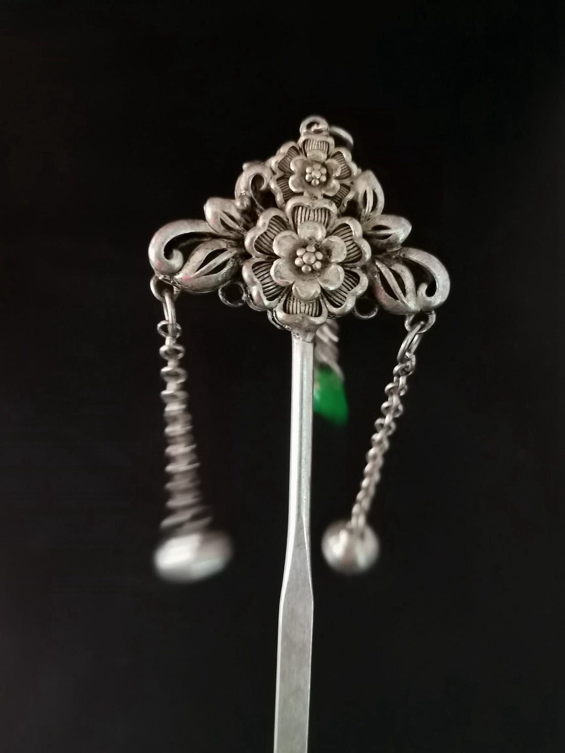 Chinese Antique Pure Copper Hairpin - Etsy
