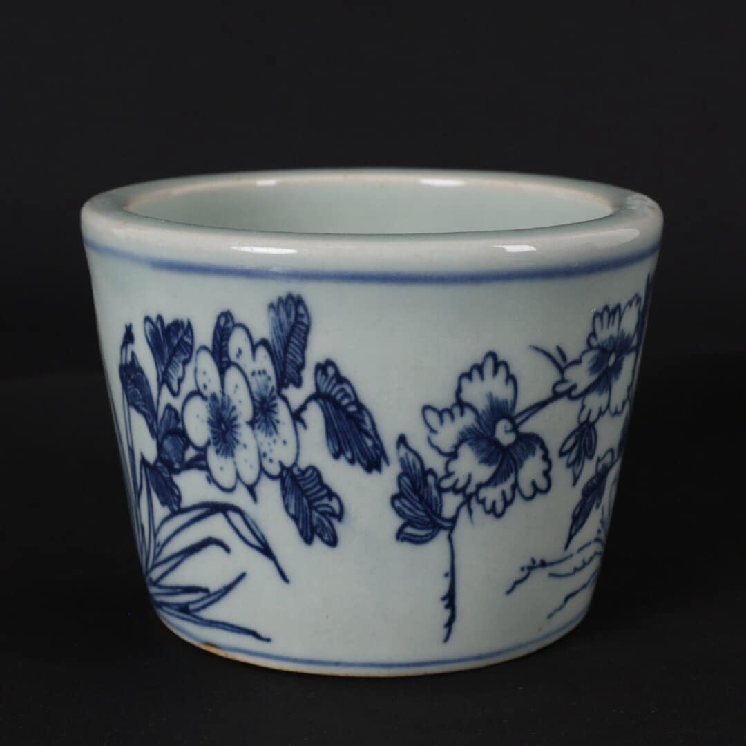 Chinese Antique Blue and White Flower Pattern Small Flower Pot - Etsy