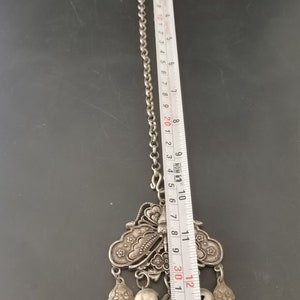 Chinese Antique Silver Necklace - Etsy
