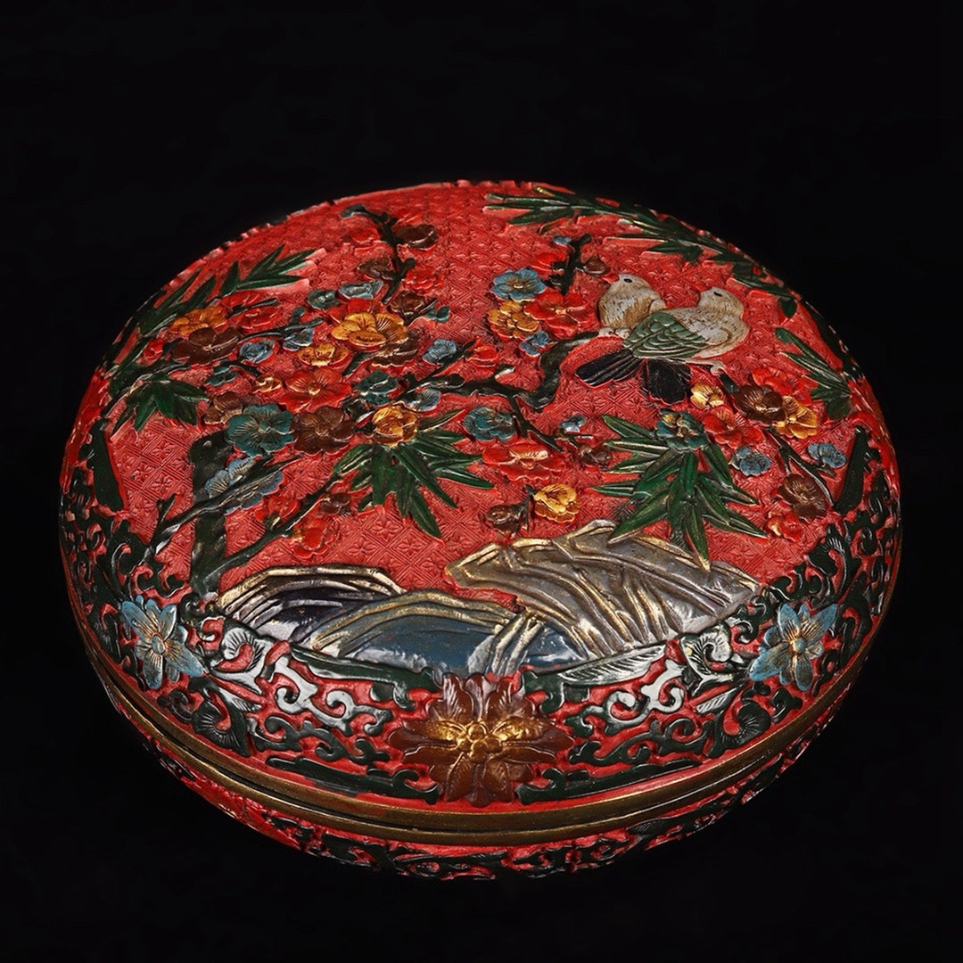 Chinese Antique Wood Carving Storage Box Ornaments - Etsy