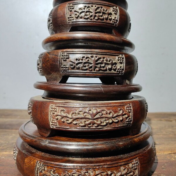 Antique Chinese Rosewood Stand - Etsy