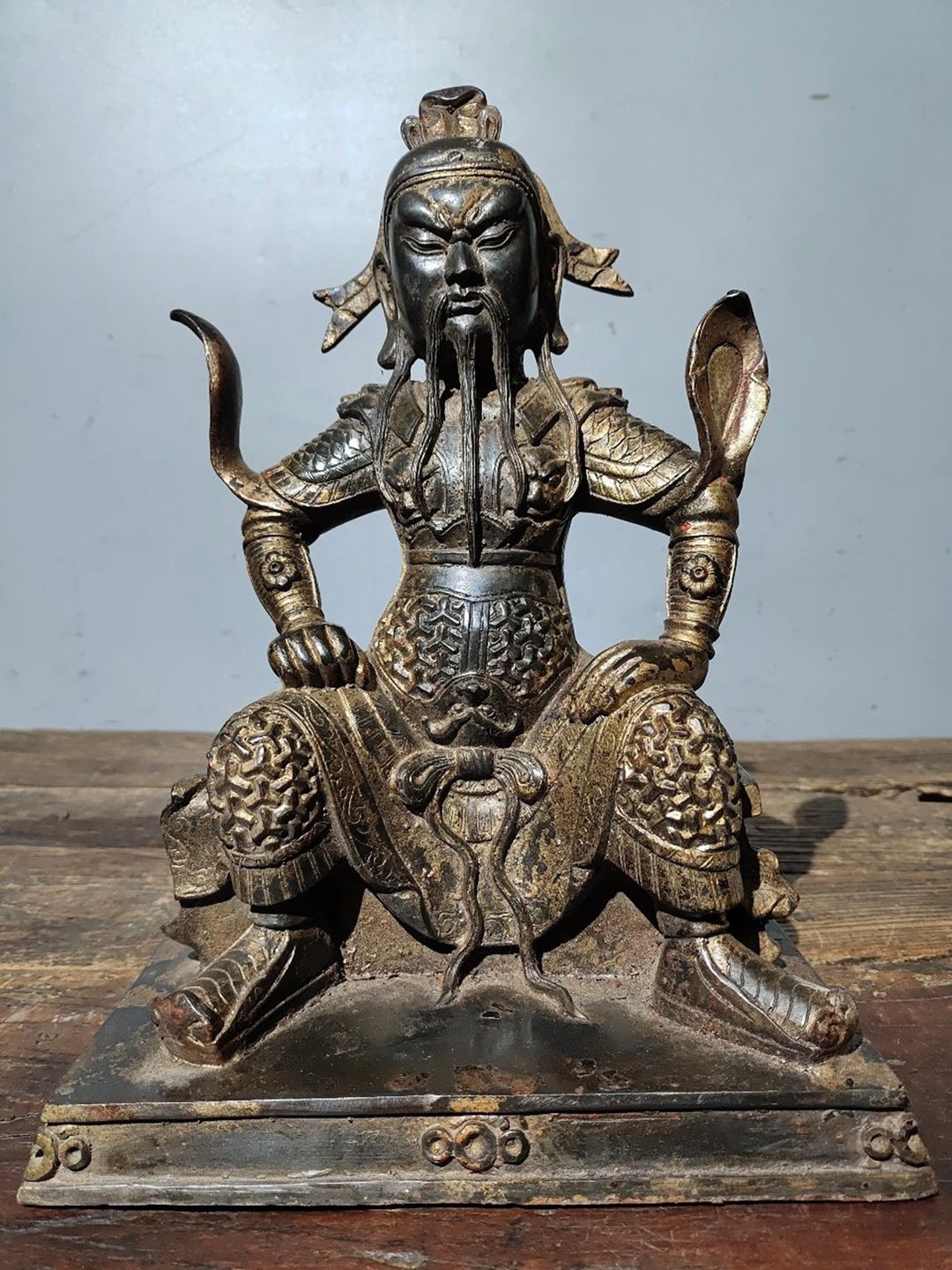 Chinese Antique Pure Copper Buddha Statue - Etsy