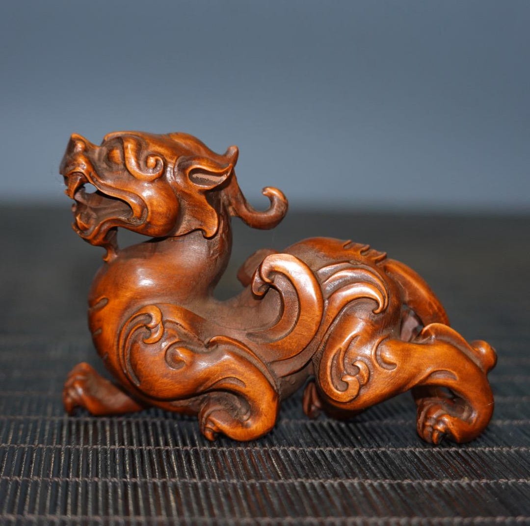 Yellow Poplar Pixiu Ornament - Etsy