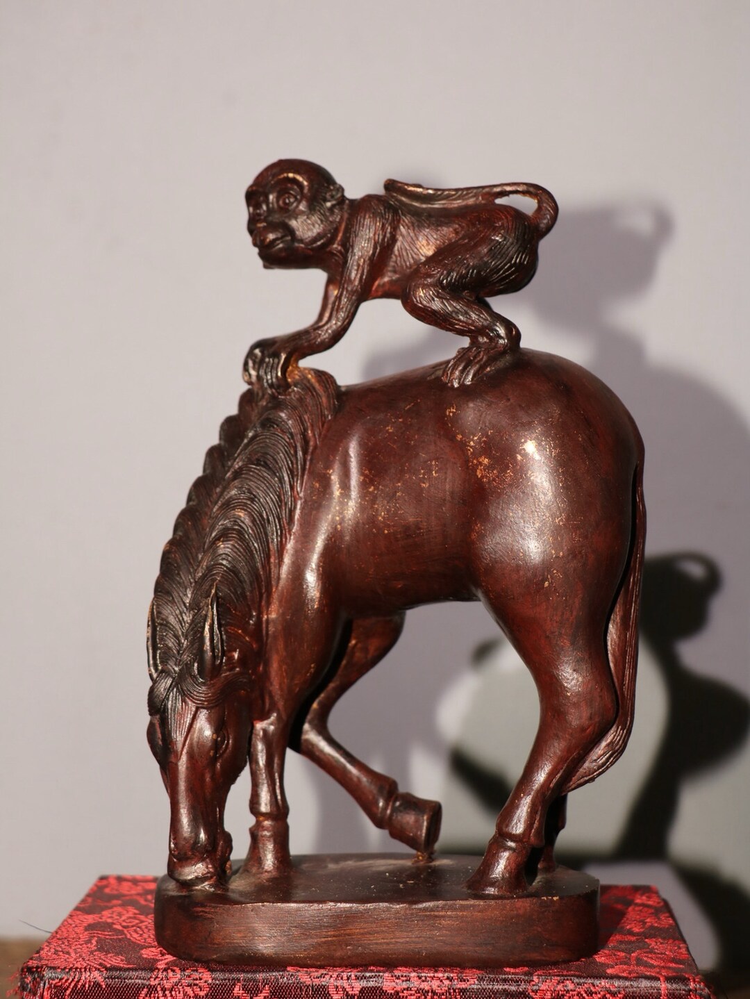 Chinese Antique Pure Copper Horse Seal Monkey - Etsy