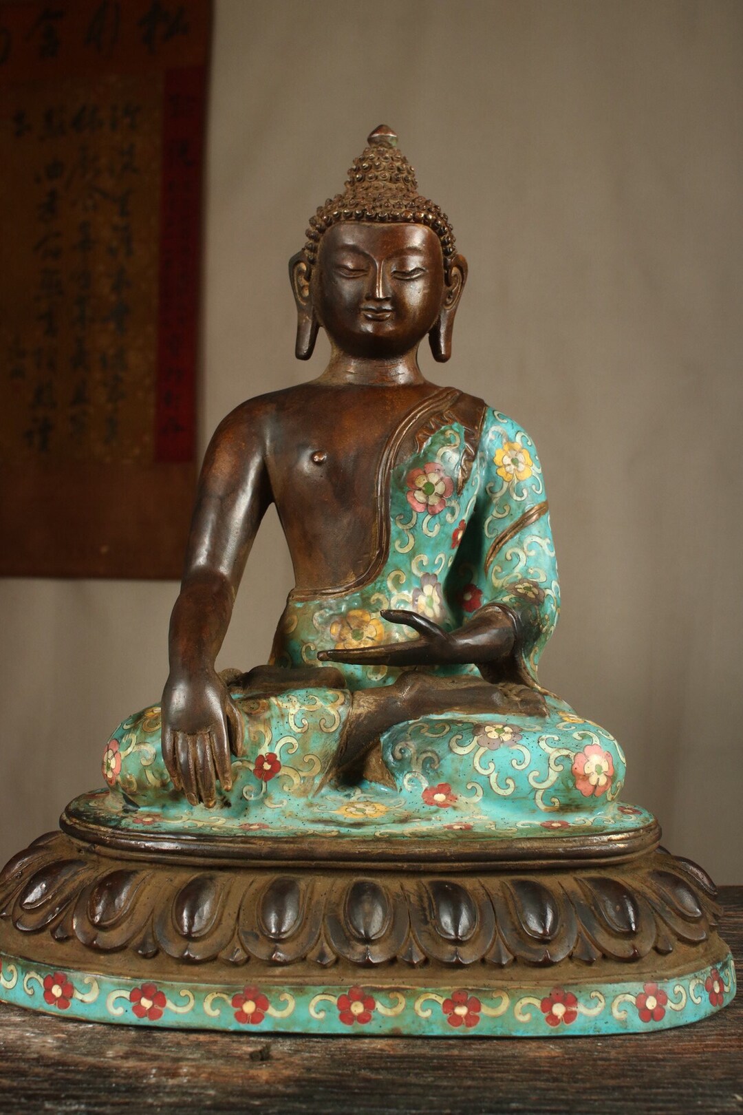 Chinese Antique Pure Copper Statue of Master Shouting Guanyin Buddha - Etsy