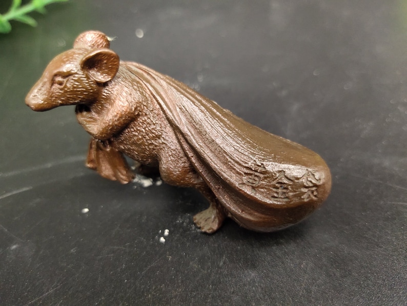 Mouse Money Bag Small Ornaments Solid Copper Gold Bag Money - Etsy