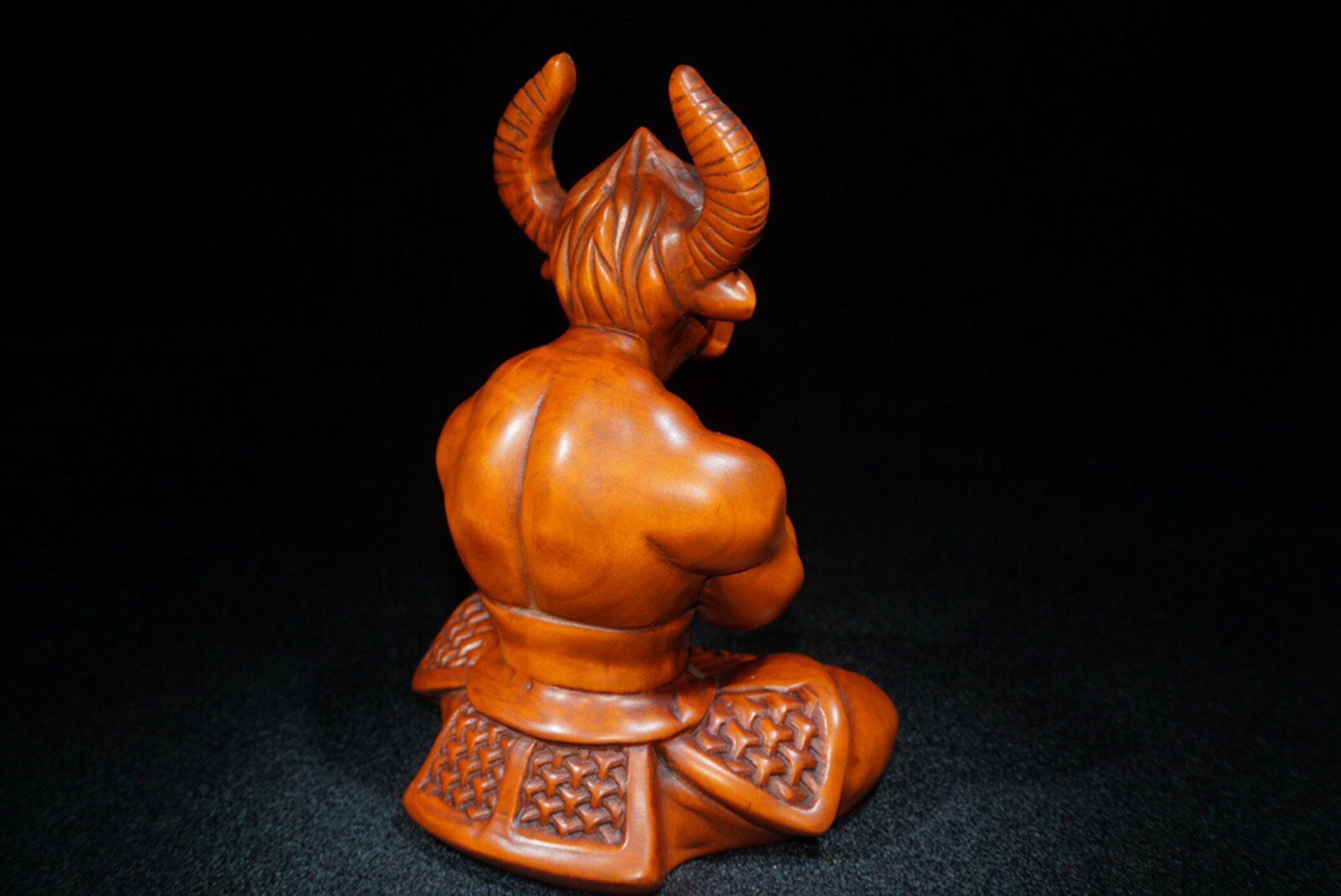 Boxwood Carved With a Statue of the Bull Devil - Etsy Australia